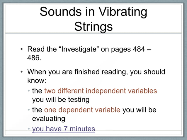 Relationship between string length, tension, and pitch | PPTX | Music ...