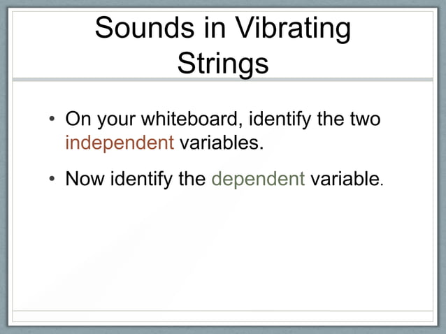 Relationship between string length, tension, and pitch | PPTX | Music ...