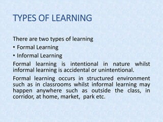 Relationship between teaching and learning | PPTX