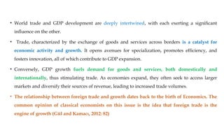 Relationship between Trade & GDP development | PPTX