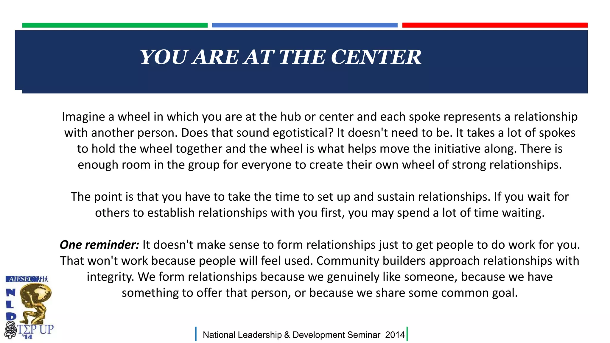 Relationship Building- The WHAT, WHY and HOW | PPTX