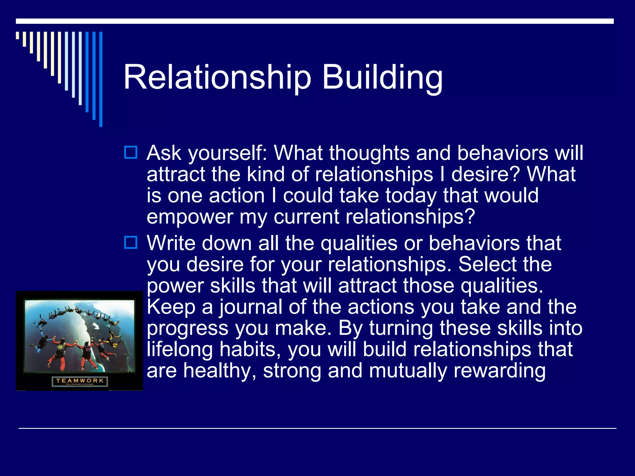 Relationship Building Mds | PPT | Family and Relationships