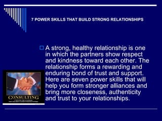 Relationship Building Mds | PPT | Family and Relationships