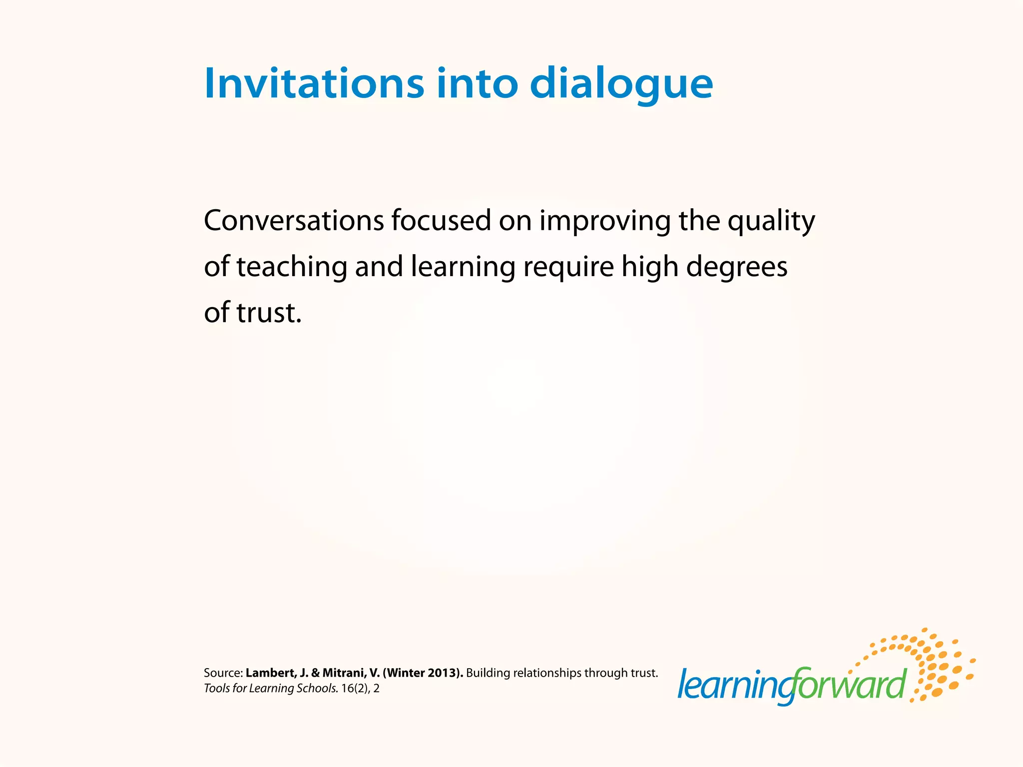 Building relationships through conversations | PPT