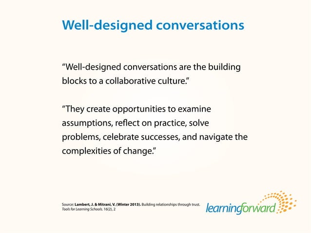Building relationships through conversation | PPT