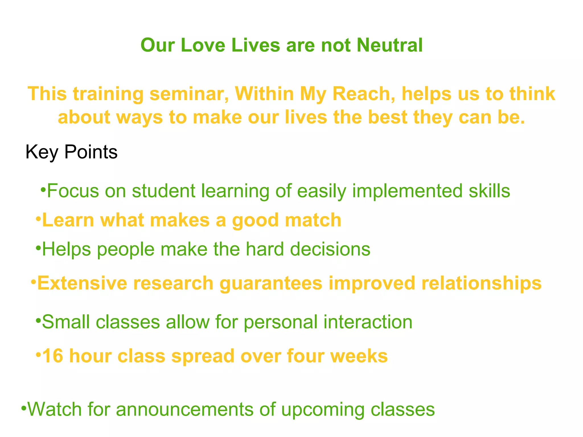 Relationshipenhancementwebinar | PPT