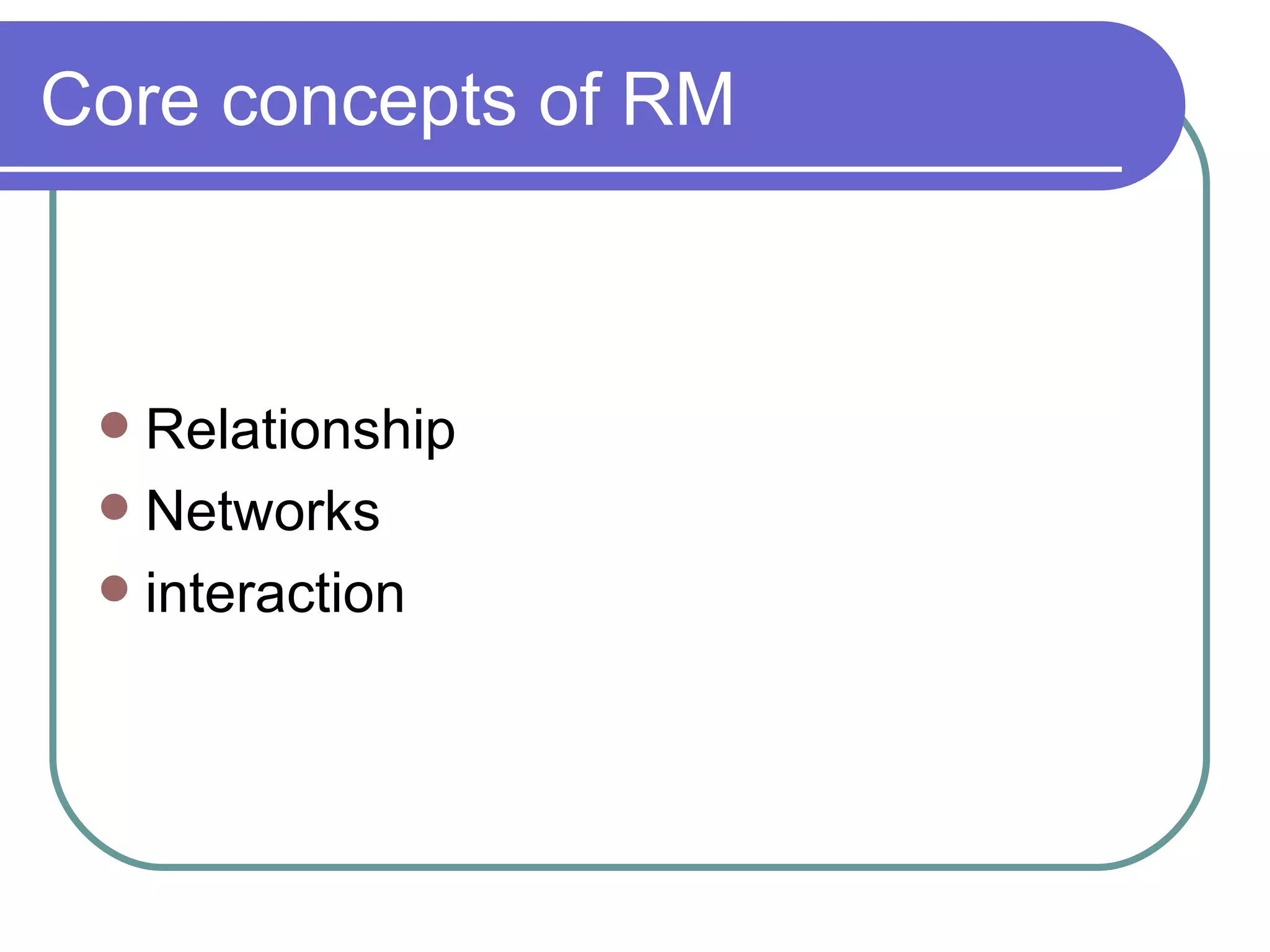 Relationship Marketing | PPT