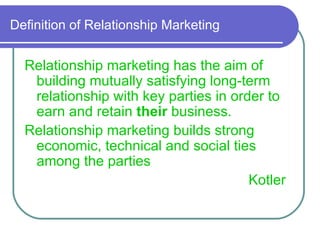 Relationship Marketing | PPT