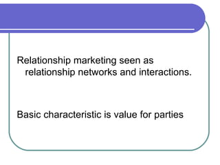Relationship Marketing | PPT