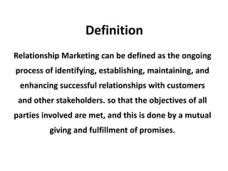 Relationship marketing | PPT