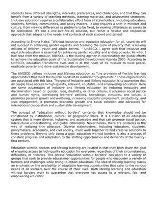 RELATIONSHIP OF EDUCATION WITHOUT BORDERS, essay.docx