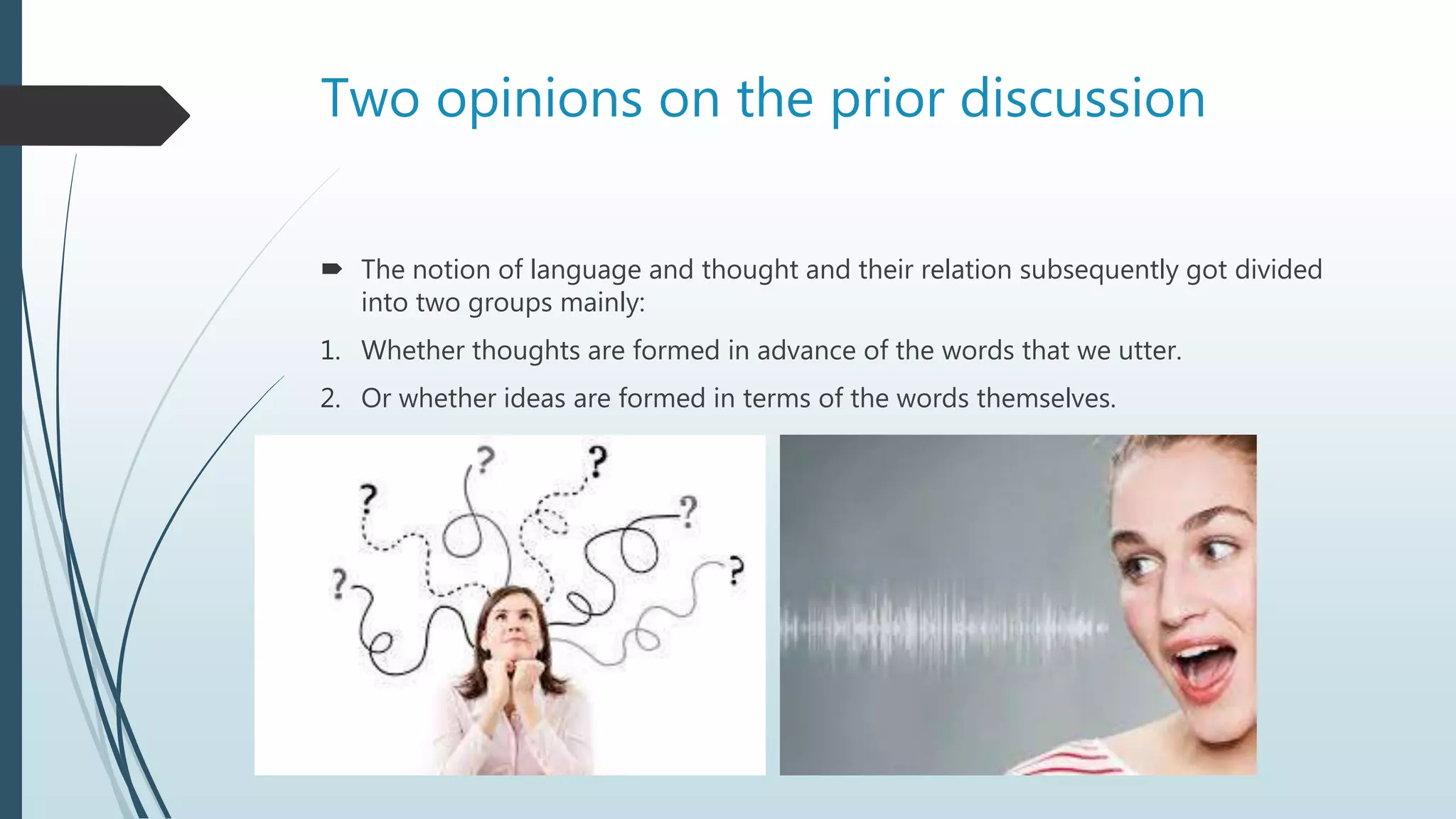 The Relationship Between Language & Thinking | PPTX