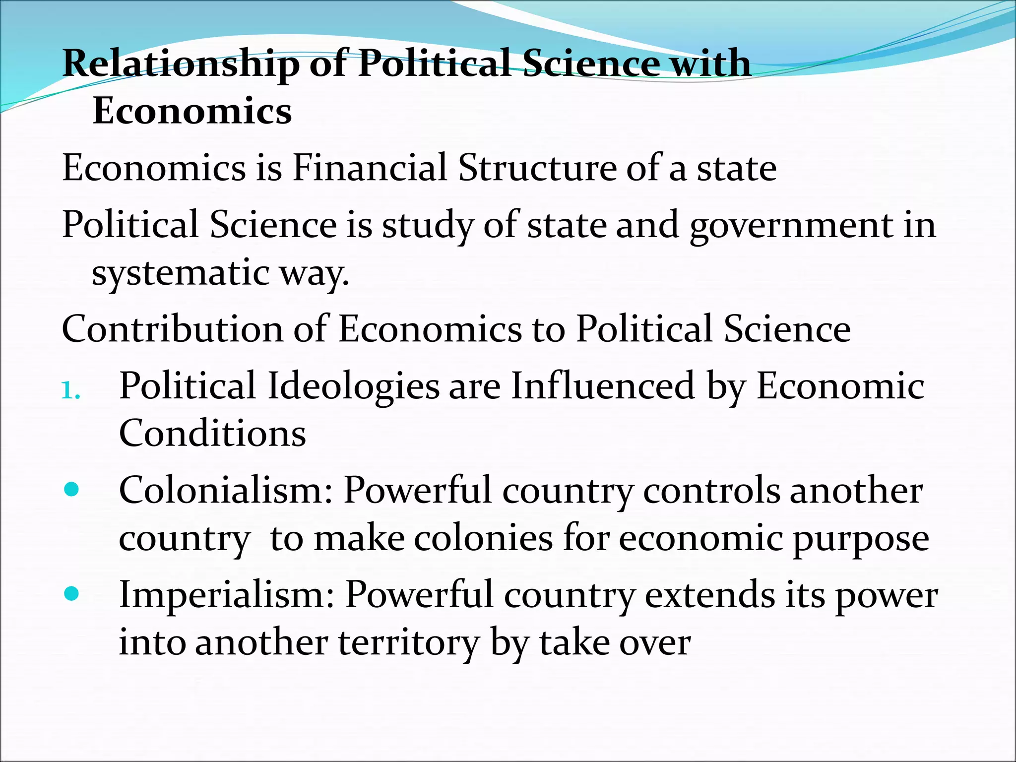 relationship of politicalscience.ppt