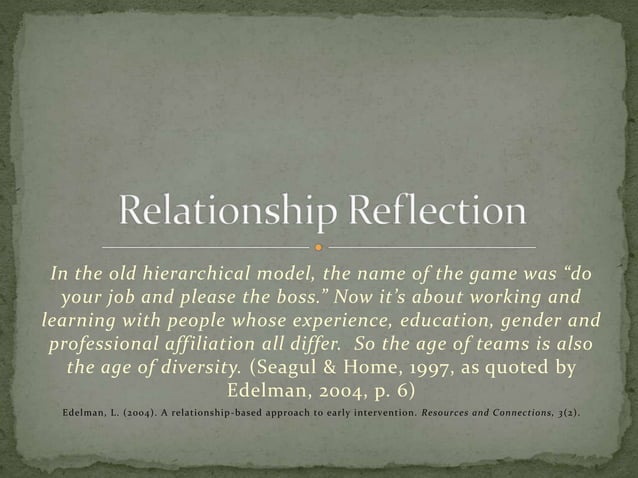 Relationship reflection | PPT