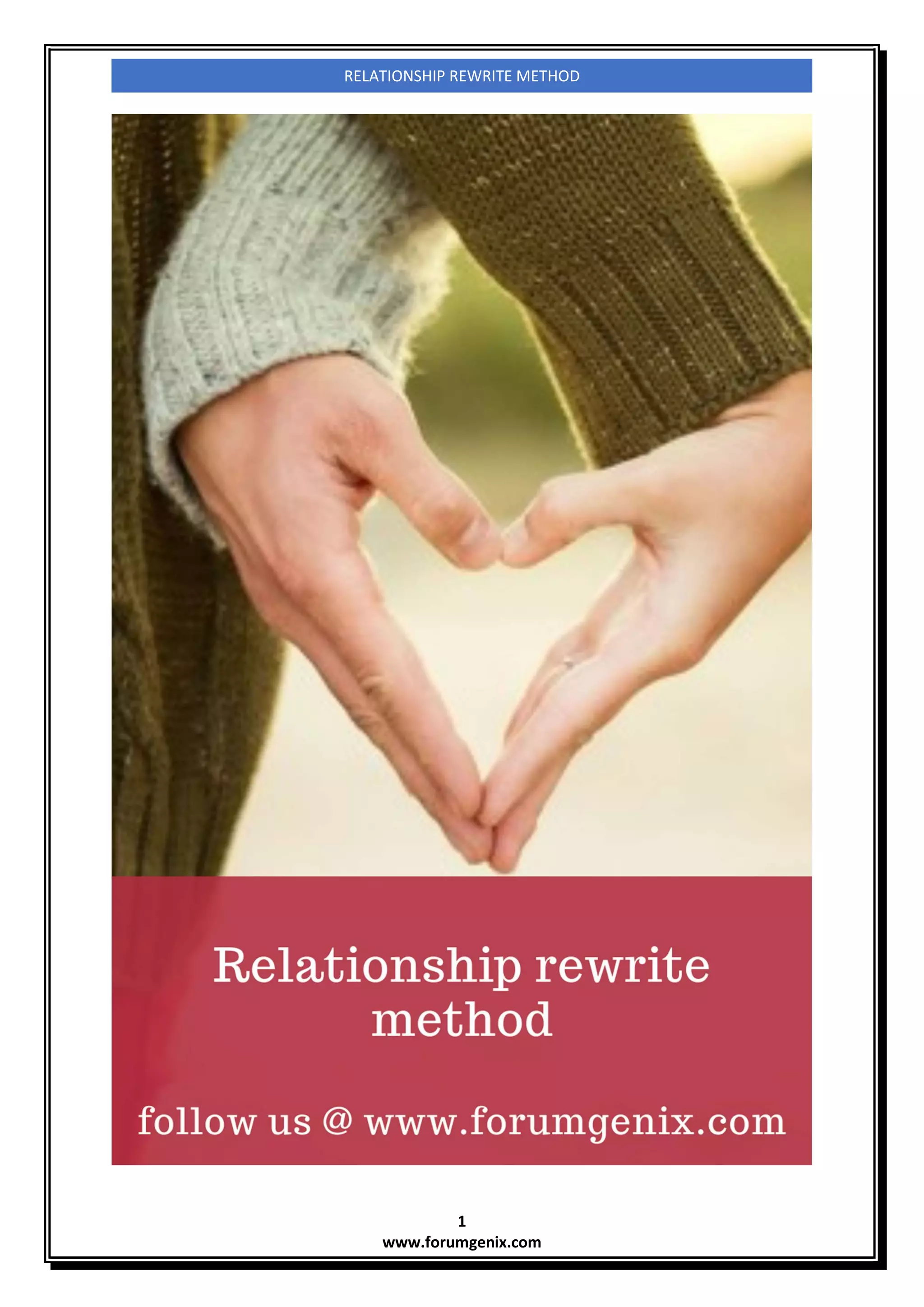 Relationship rewrite method | PDF