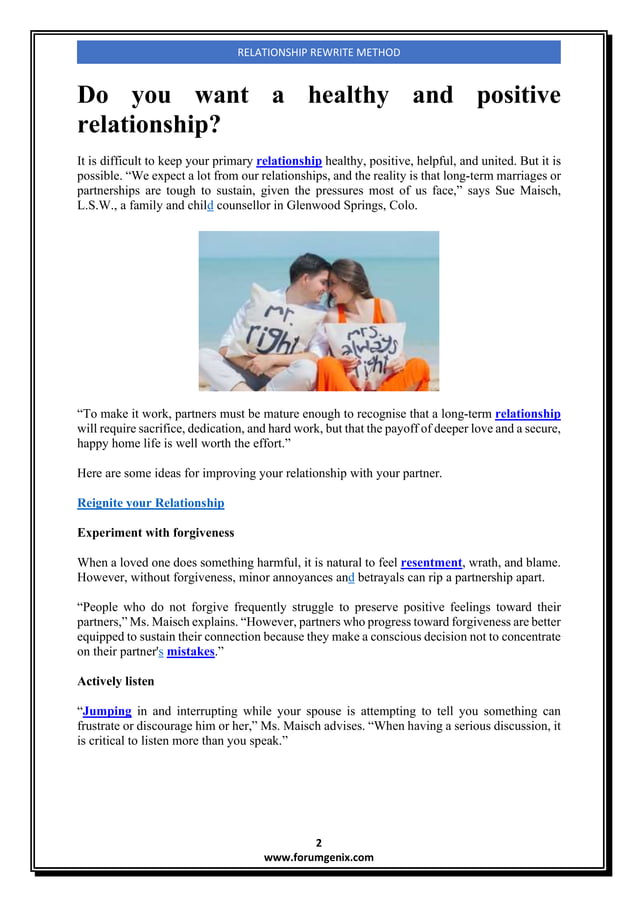 Relationship rewrite method | PDF