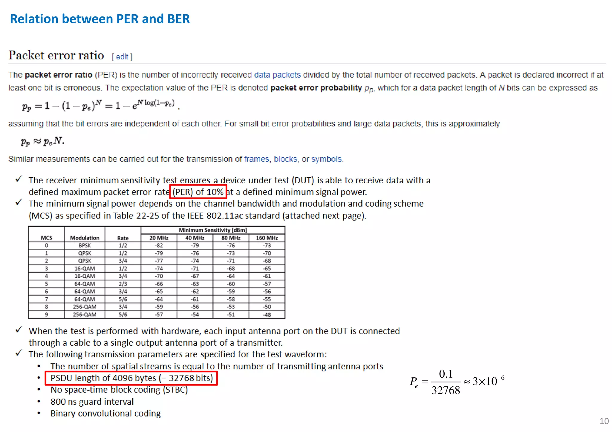 Relationships Among EVM, BER and SNR + WiFi minimum SNR consideration | PDF