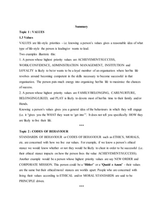 Relationships between values and behaviour | DOCX