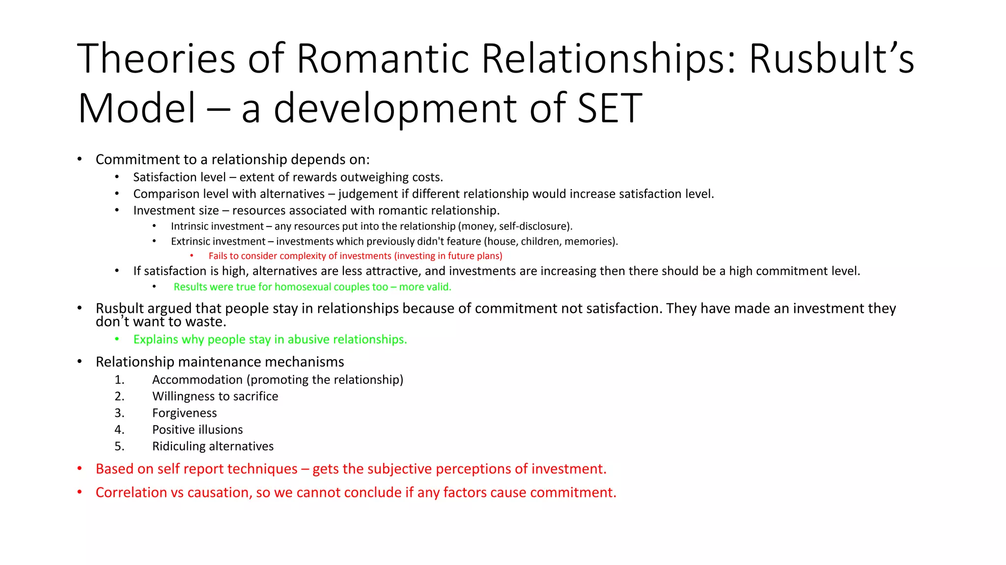 Relationships Revision - AQA A Level Revision | PPTX