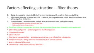 Relationships Revision - AQA A Level Revision | PPTX