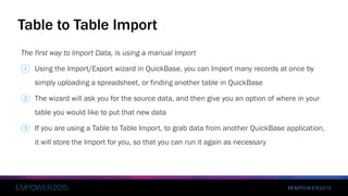 Relationship Therapy: Deeper Connections for your QuickBase Apps | PPT