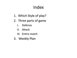 Relationship training with the style of play | PPTX