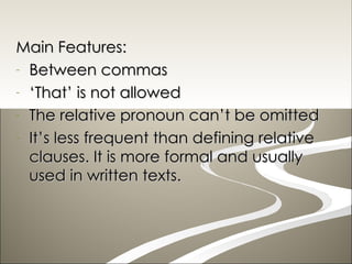 relative clauses english course reference | PPT