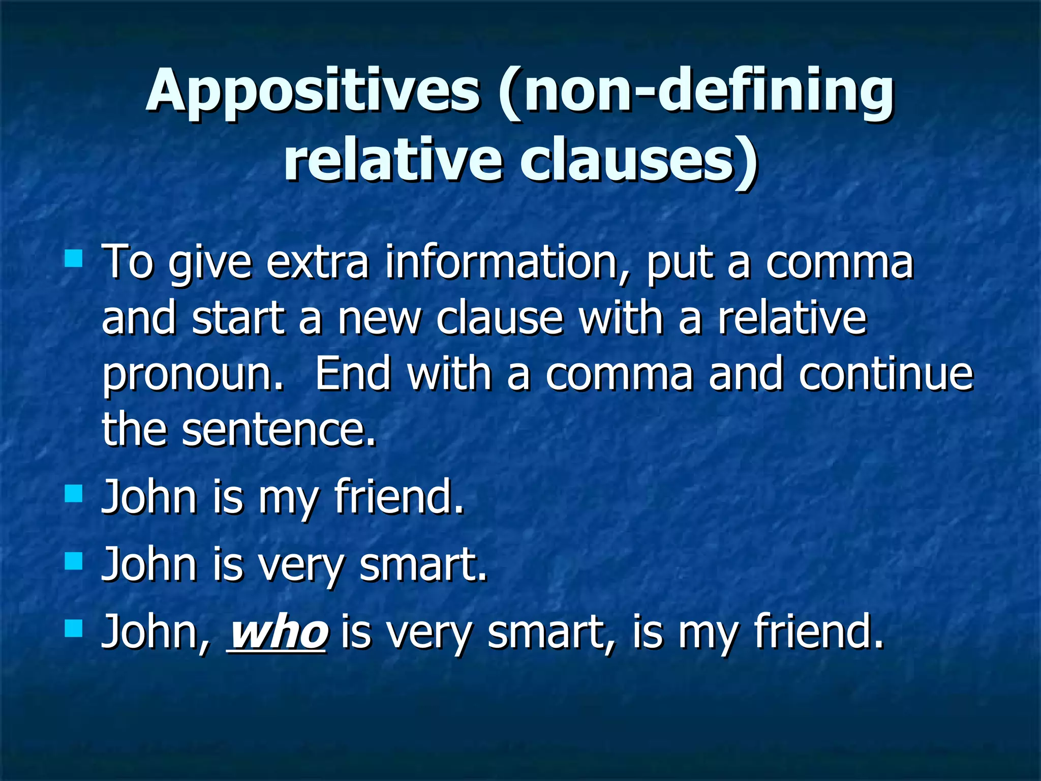 Relative Pronouns | PPT