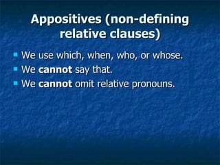 Relative Pronouns | PPT