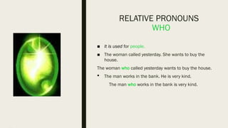 Relative Pronouns: Qué Son y Cómo Usarlos | PPTX