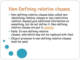 Relative clause | PPTX