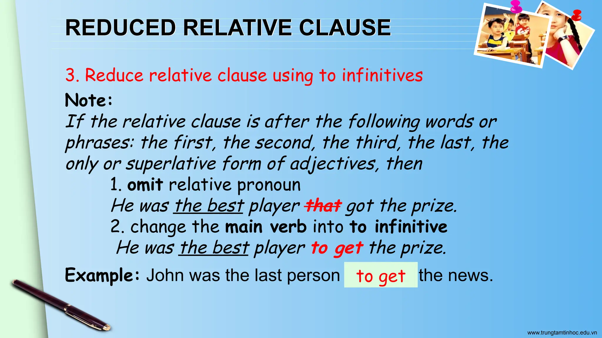ENGLISH GRAMMAR FOR EFL - RELATIVE CLAUSE | PPTX