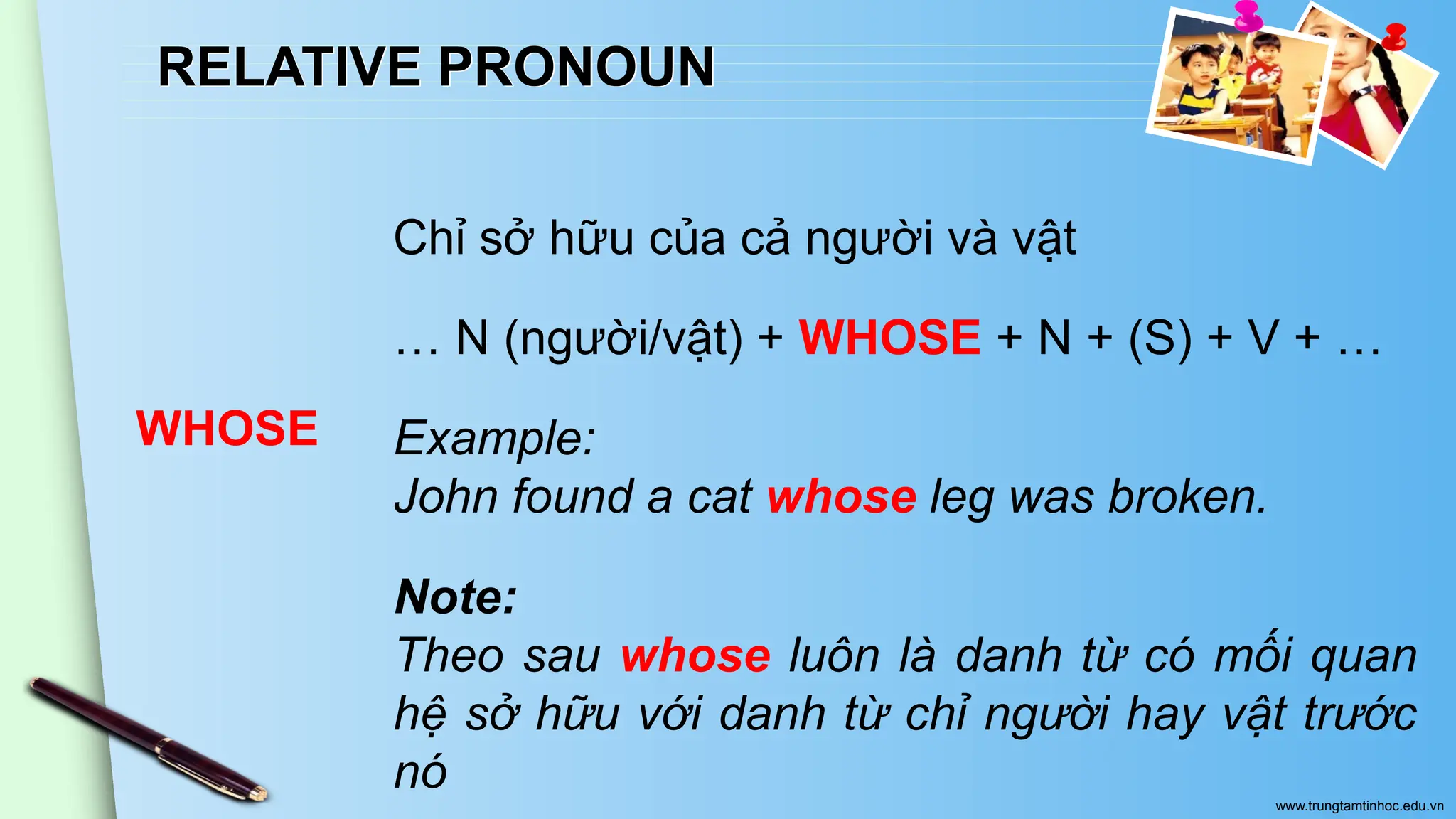 ENGLISH GRAMMAR FOR EFL - RELATIVE CLAUSE | PPTX