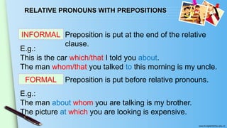 ENGLISH GRAMMAR FOR EFL - RELATIVE CLAUSE | PPTX