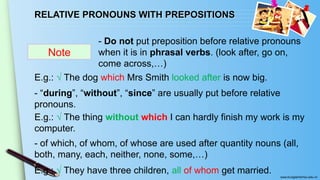 ENGLISH GRAMMAR FOR EFL - RELATIVE CLAUSE | PPTX