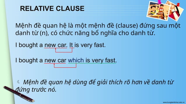 ENGLISH GRAMMAR FOR EFL - RELATIVE CLAUSE | PPTX