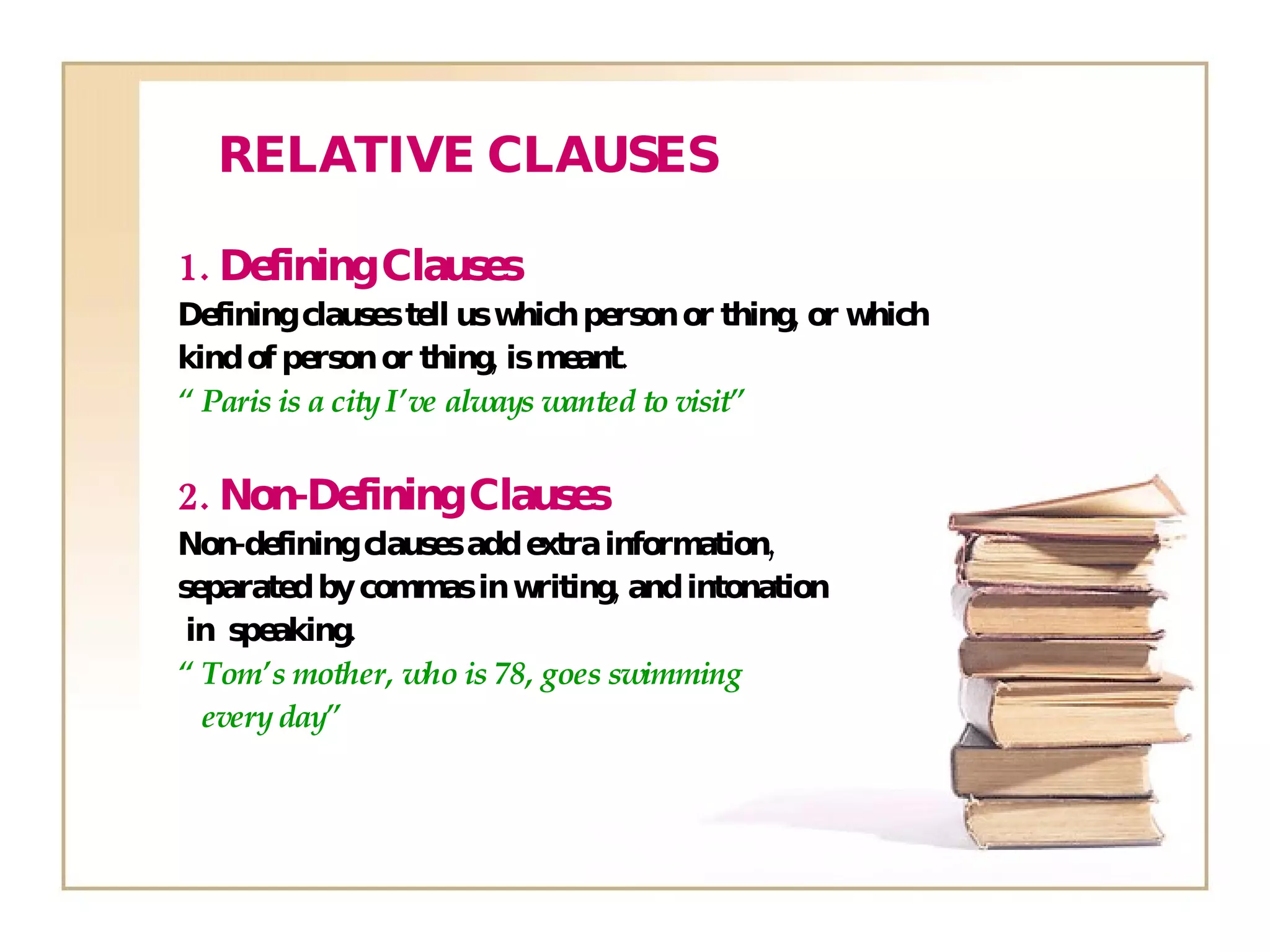 Relative Clauses | PPT