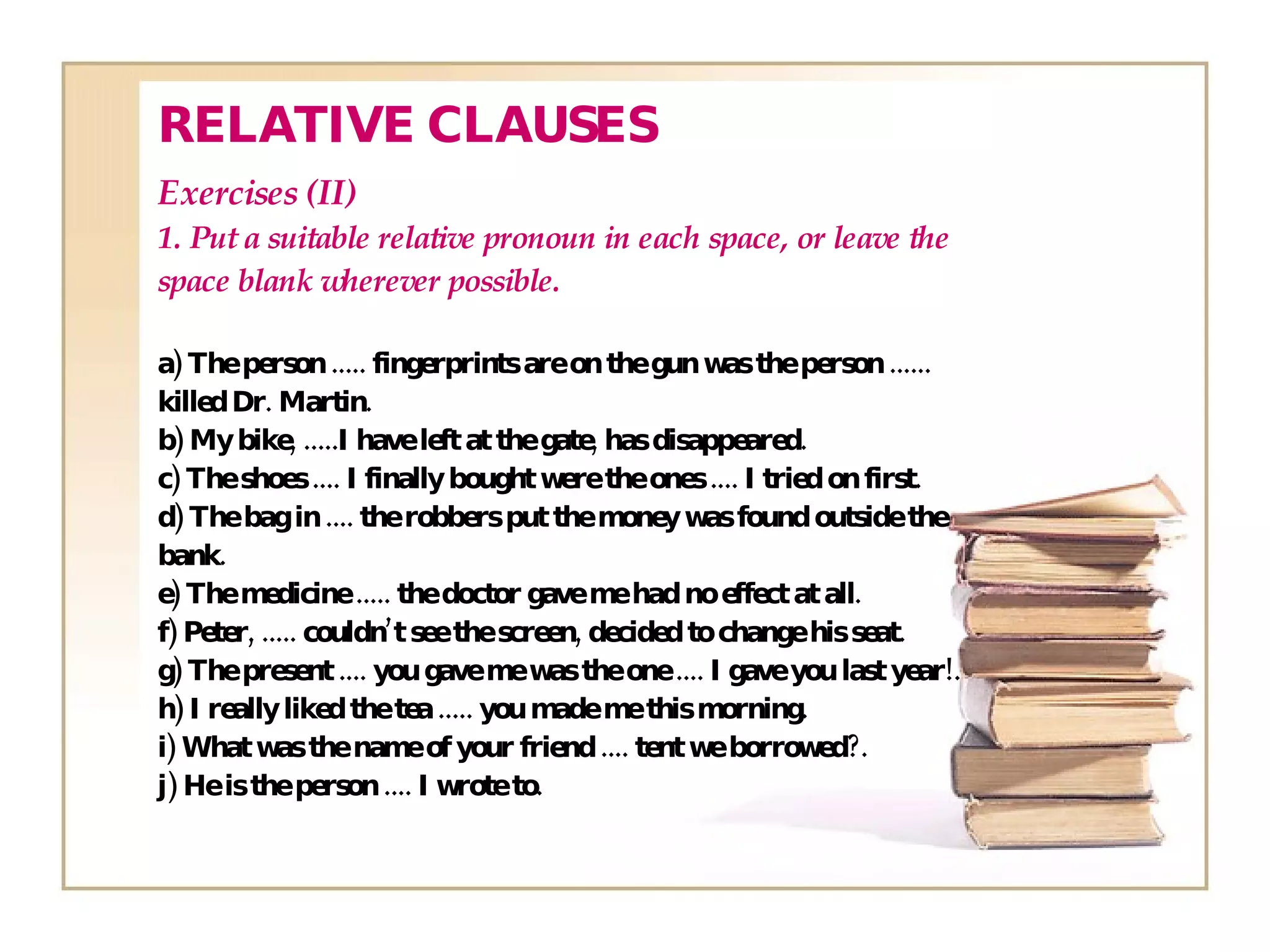Relative Clauses | PPT