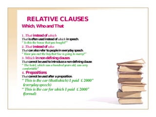 Relative Clauses | PPT