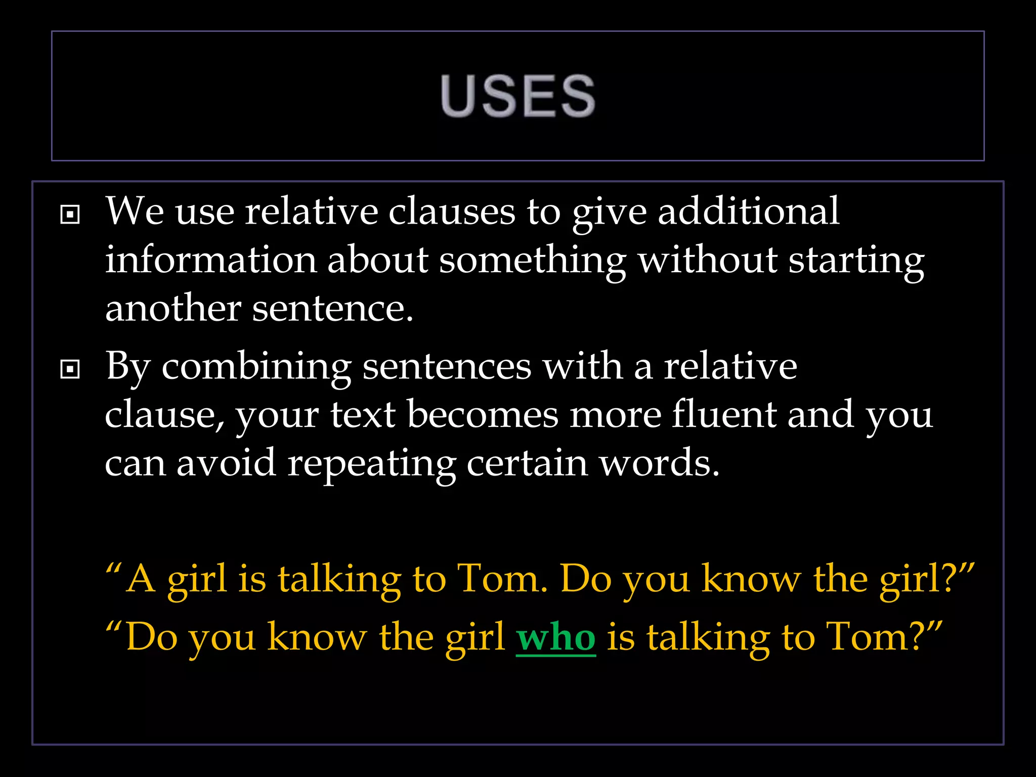 Relative Clauses | PPTX