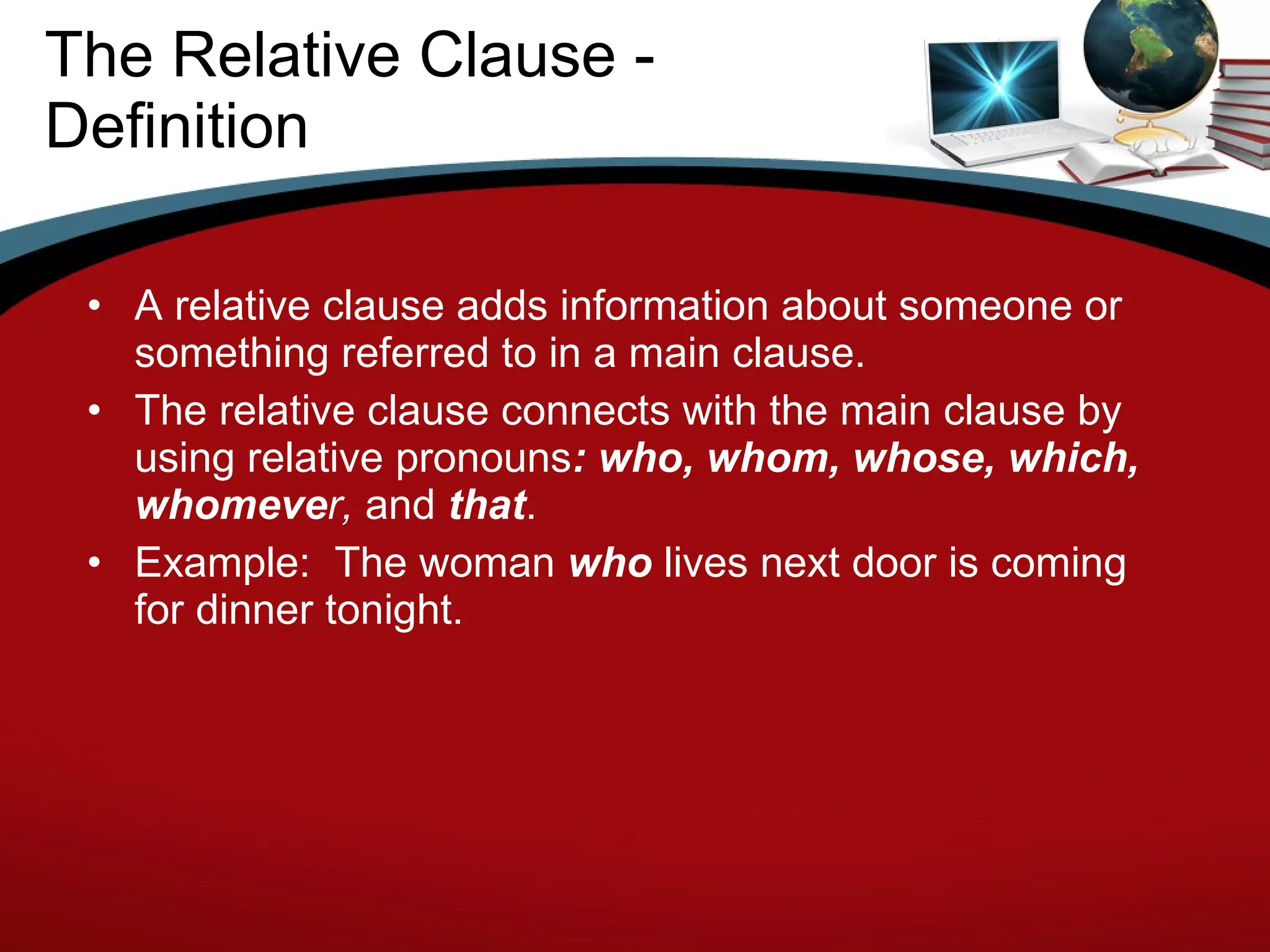 Relative clauses | PPT