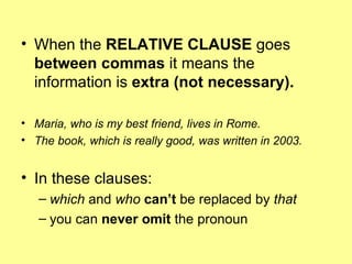 Relative clauses | PPT