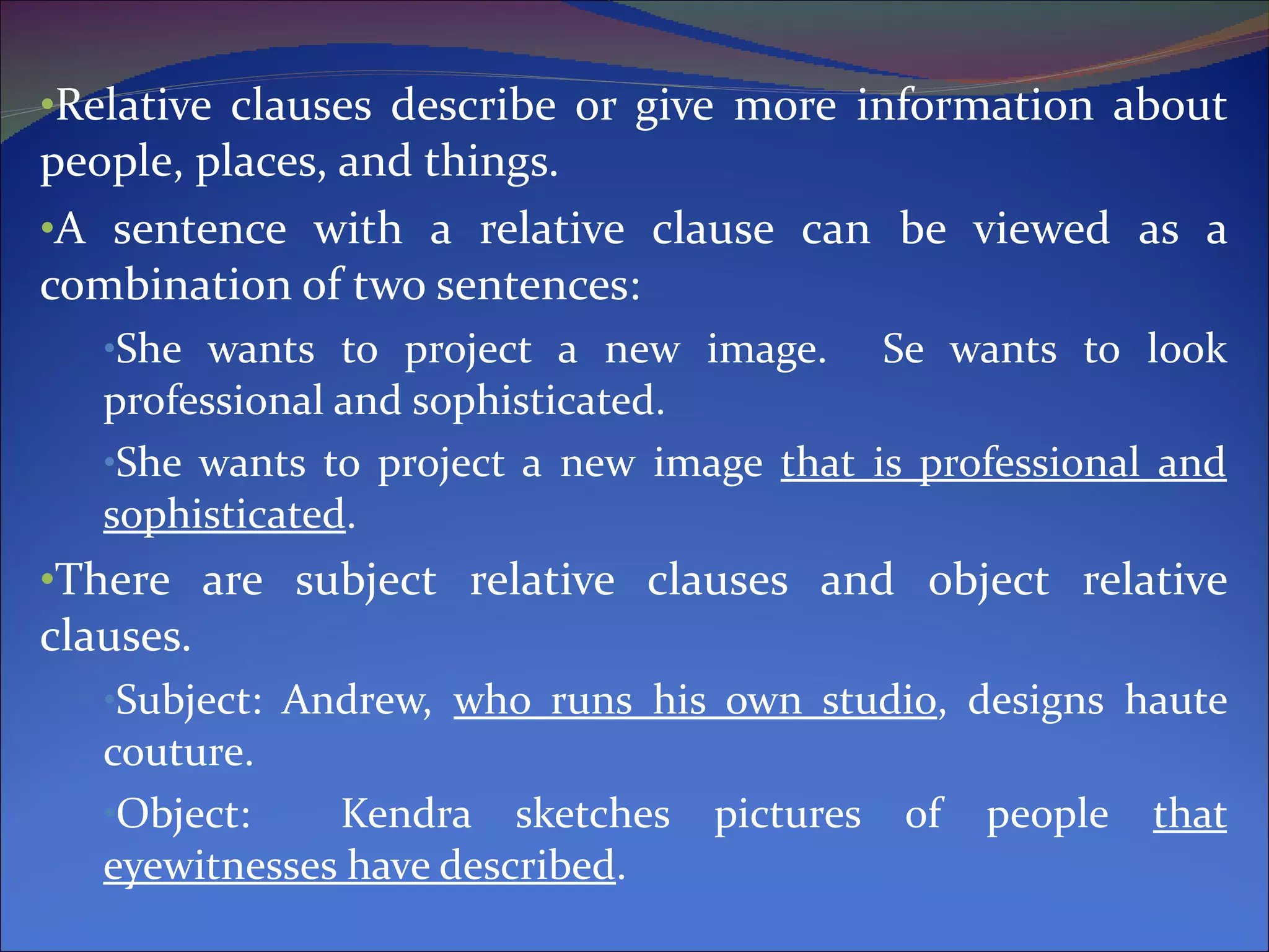 Relative clauses | PPT