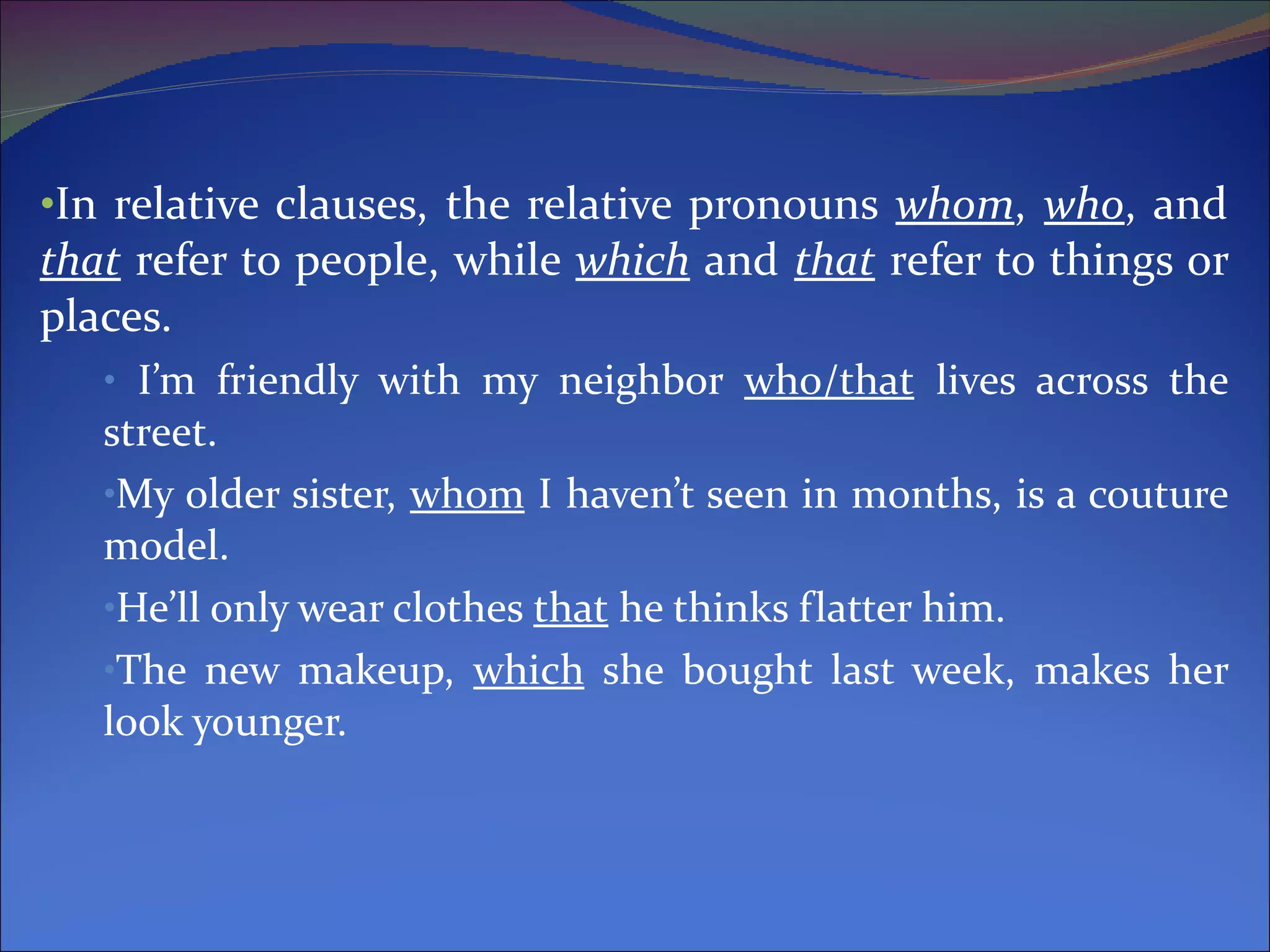 Relative clauses | PPT