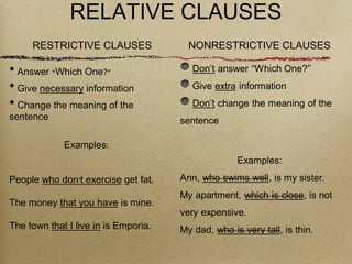Relative Clauses | PPT