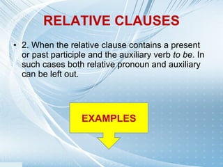 Relative clauses | PPT