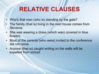 Relative clauses | PPT