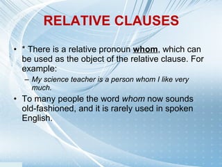Relative clauses | PPT