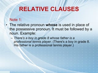 Relative clauses | PPT