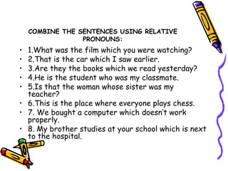 Relative clauses | PPT | Free Download
